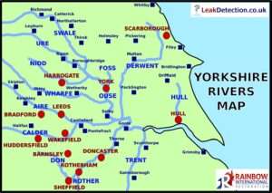 Yorkshire Rivers Map and Guide | LeakDetection.co.uk